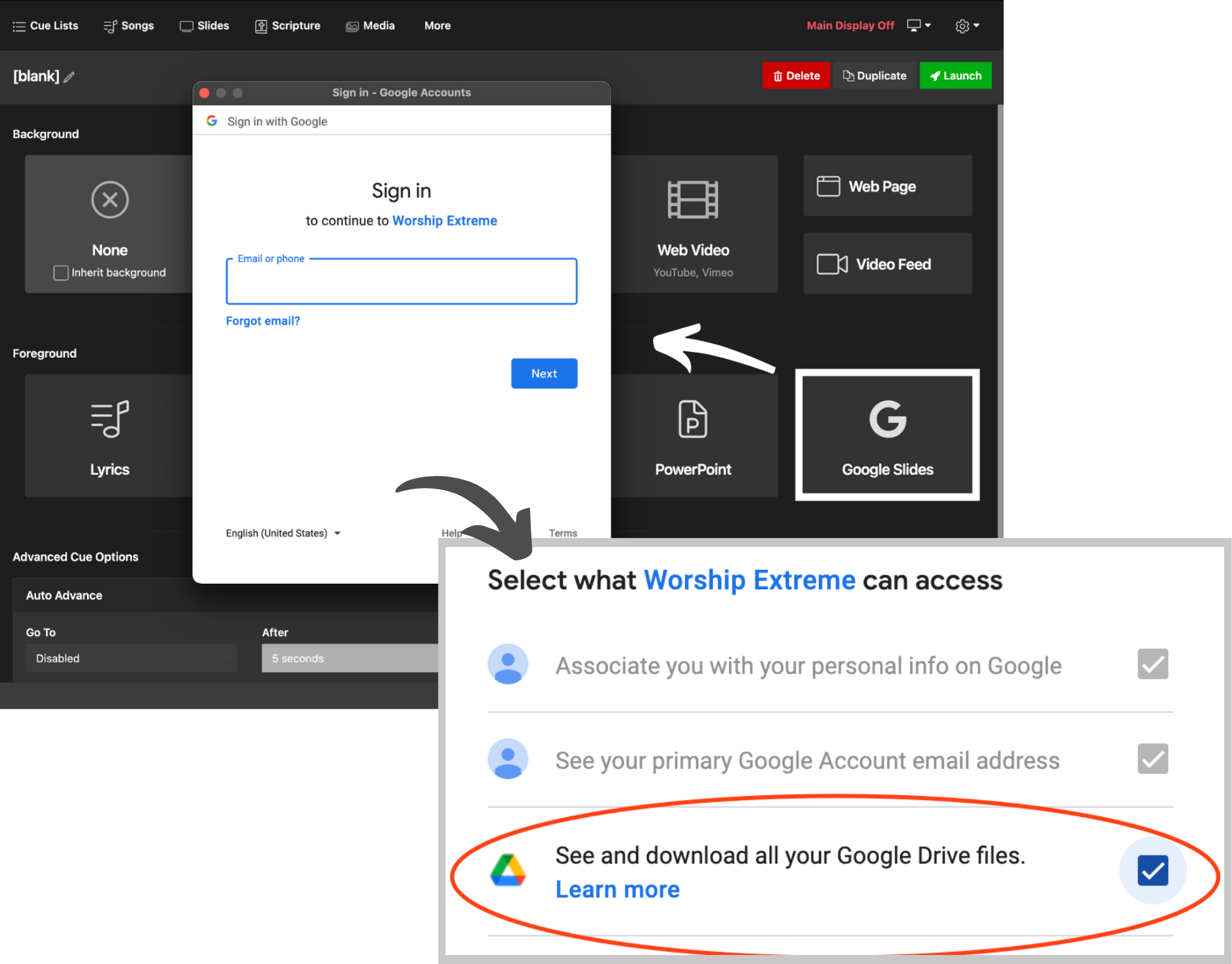 Google Slides WorshipTools